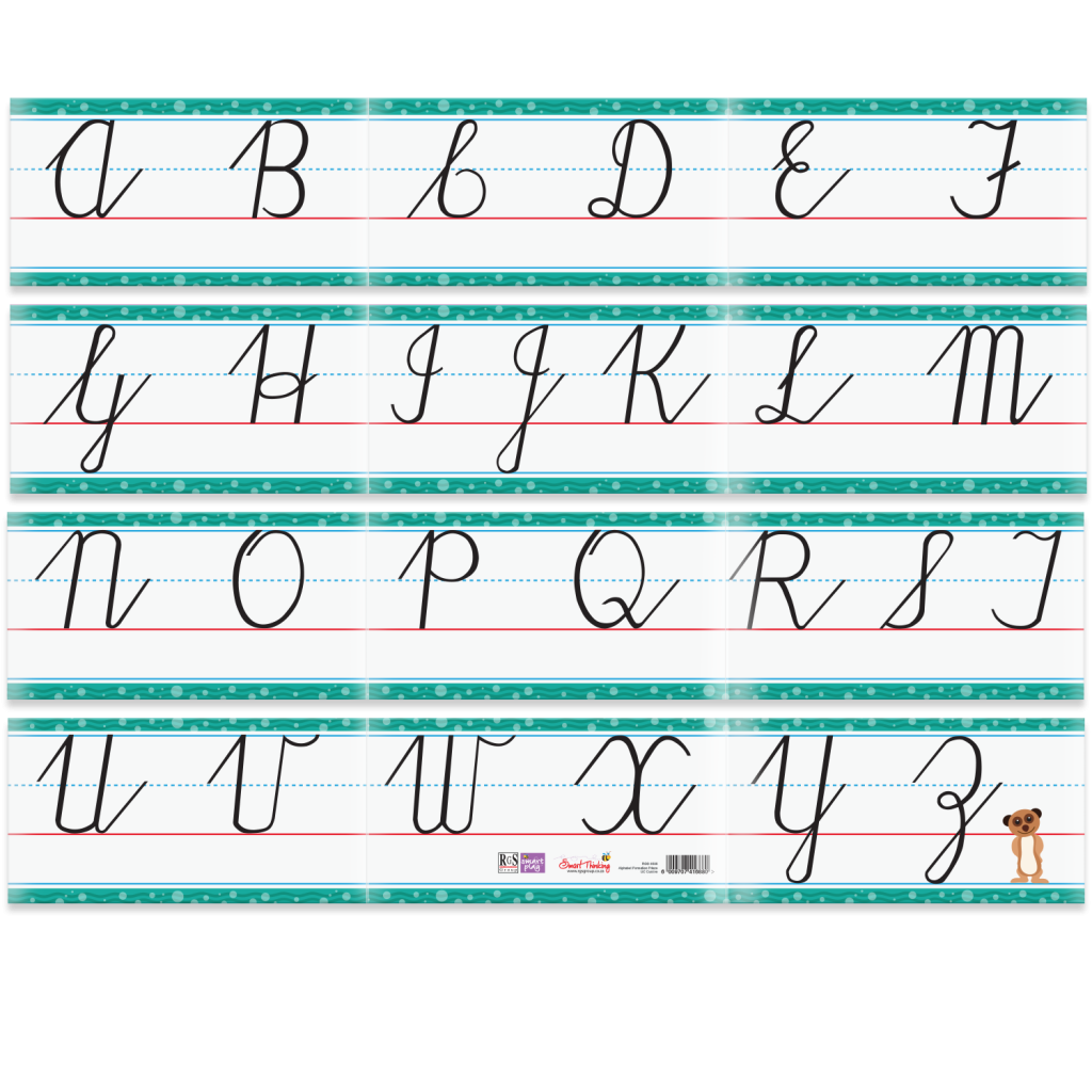 Alphabet Formation Frieze – Uppercase Cursive – Edutoy
